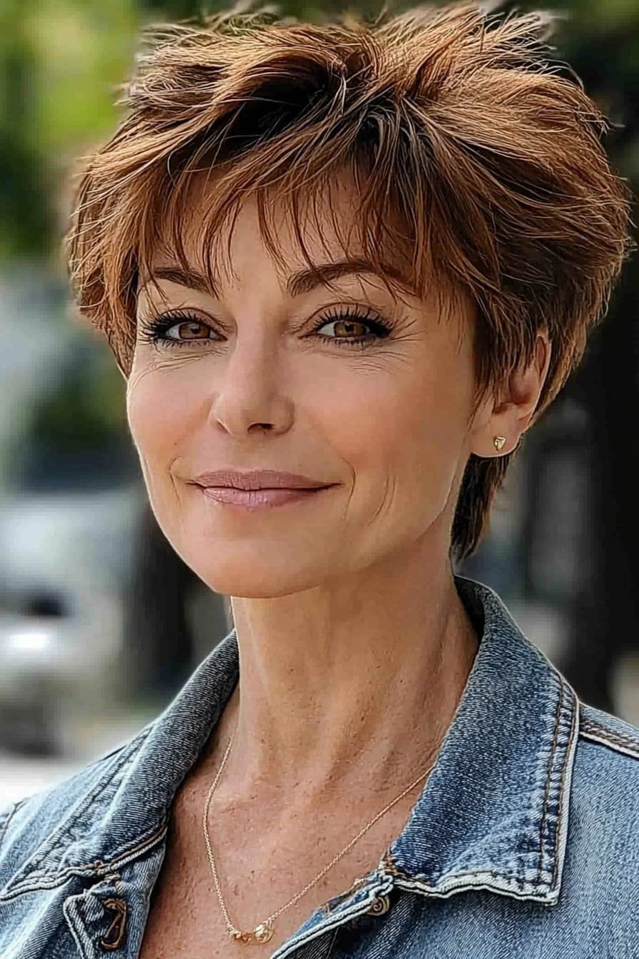 20 Edgy Choppy Pixie Cuts Over 50 - Belle Beauty Hacks