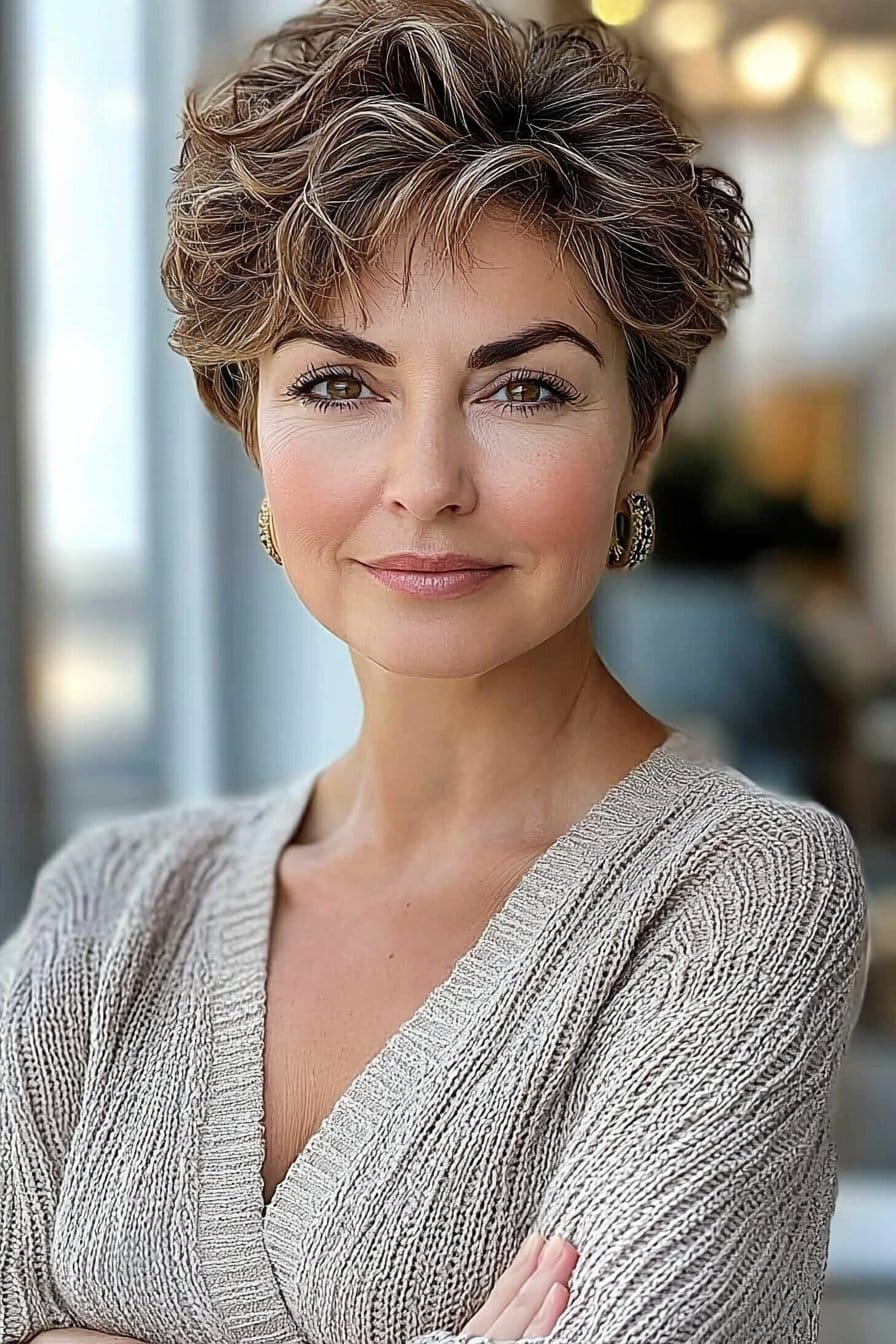 20 Edgy Choppy Pixie Cuts Over 50 - Belle Beauty Hacks