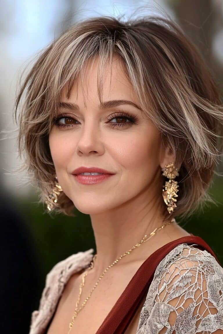 22 Flattering Medium Length Layered Hairstyles for Women Over 60 ...