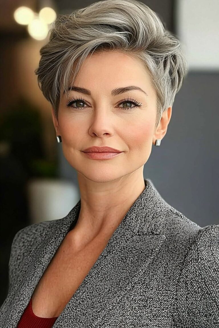 20 Undercut Edgy Choppy Pixie Cuts for Women Over 50 - Belle Beauty Hacks
