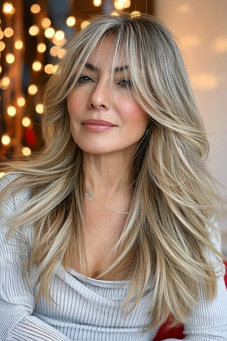 22 Flattering Medium Length Layered Hairstyles for Women Over 60 ...