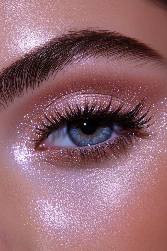 17 Simple Glitter Eye Makeup Looks Anyone Can Master in 2025