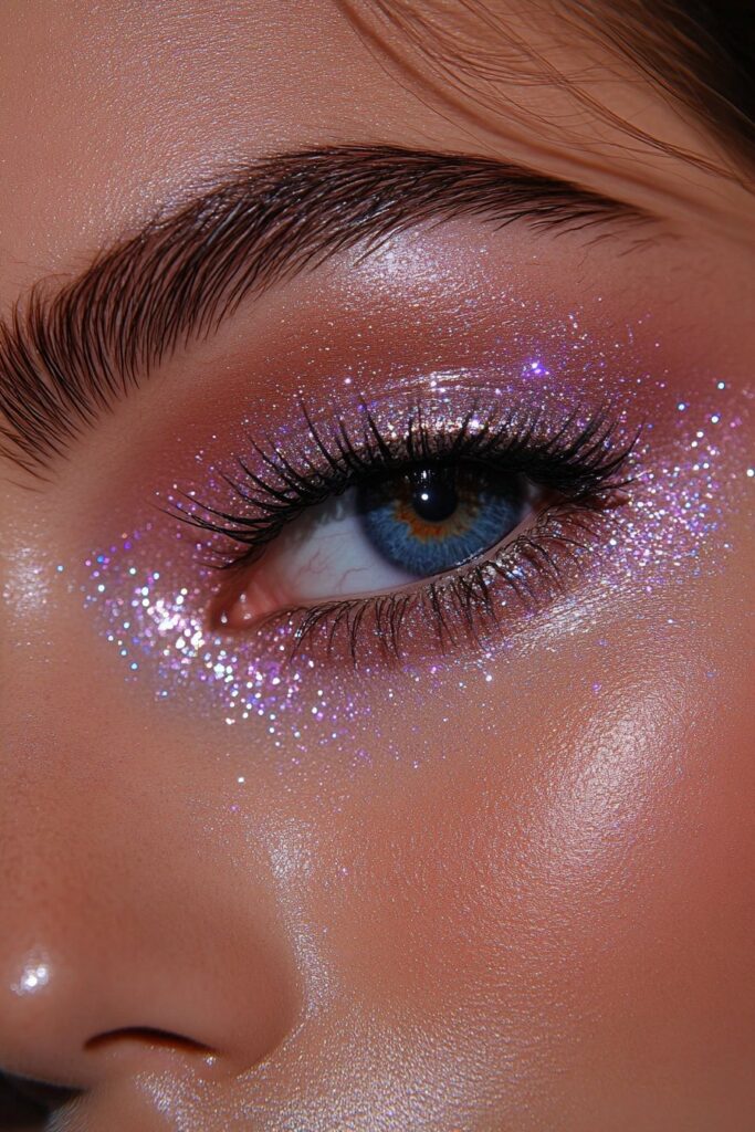 17 Simple Glitter Eye Makeup Looks Anyone Can Master in 2025