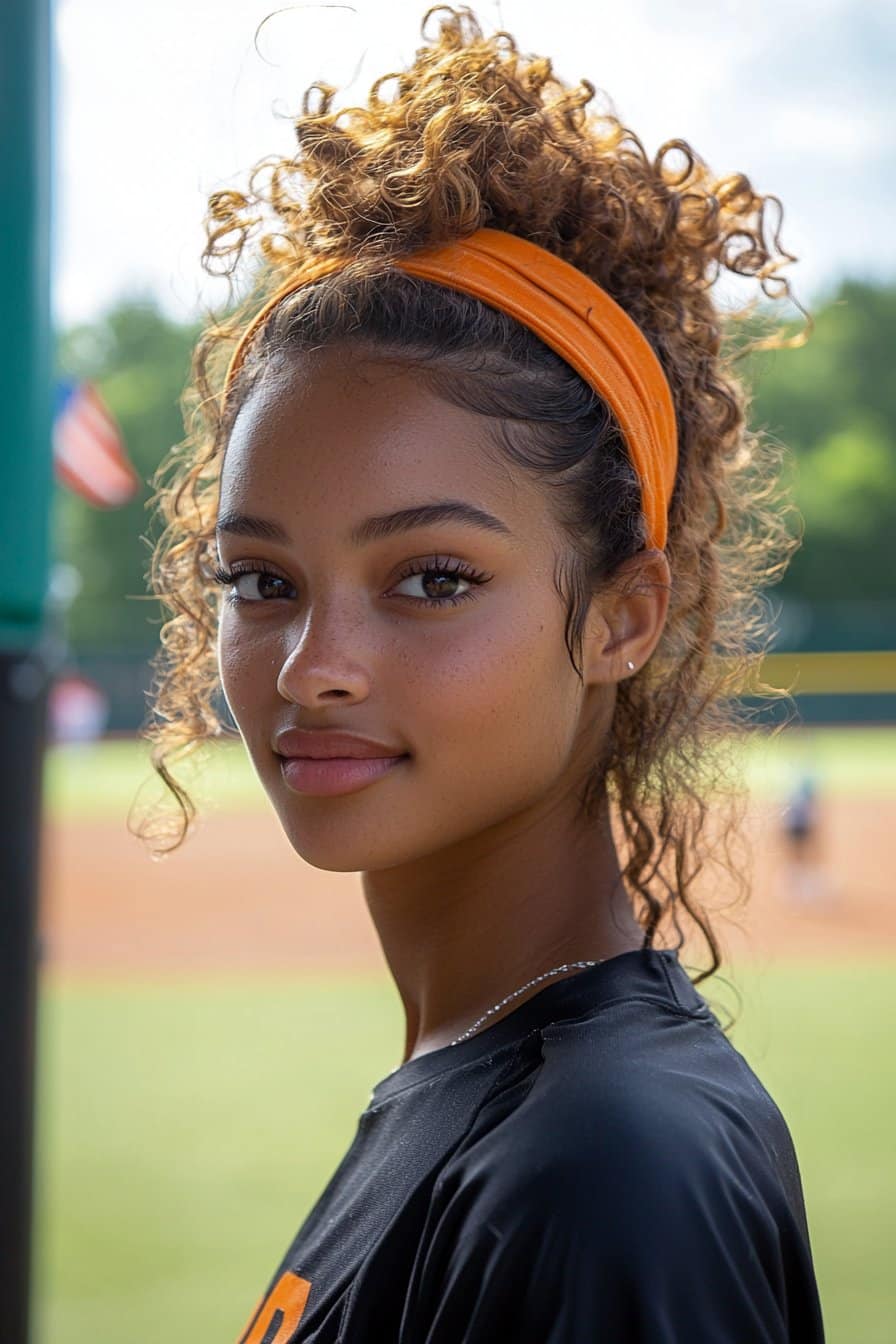 15 Quick Softball Hairstyles for Curly Hair