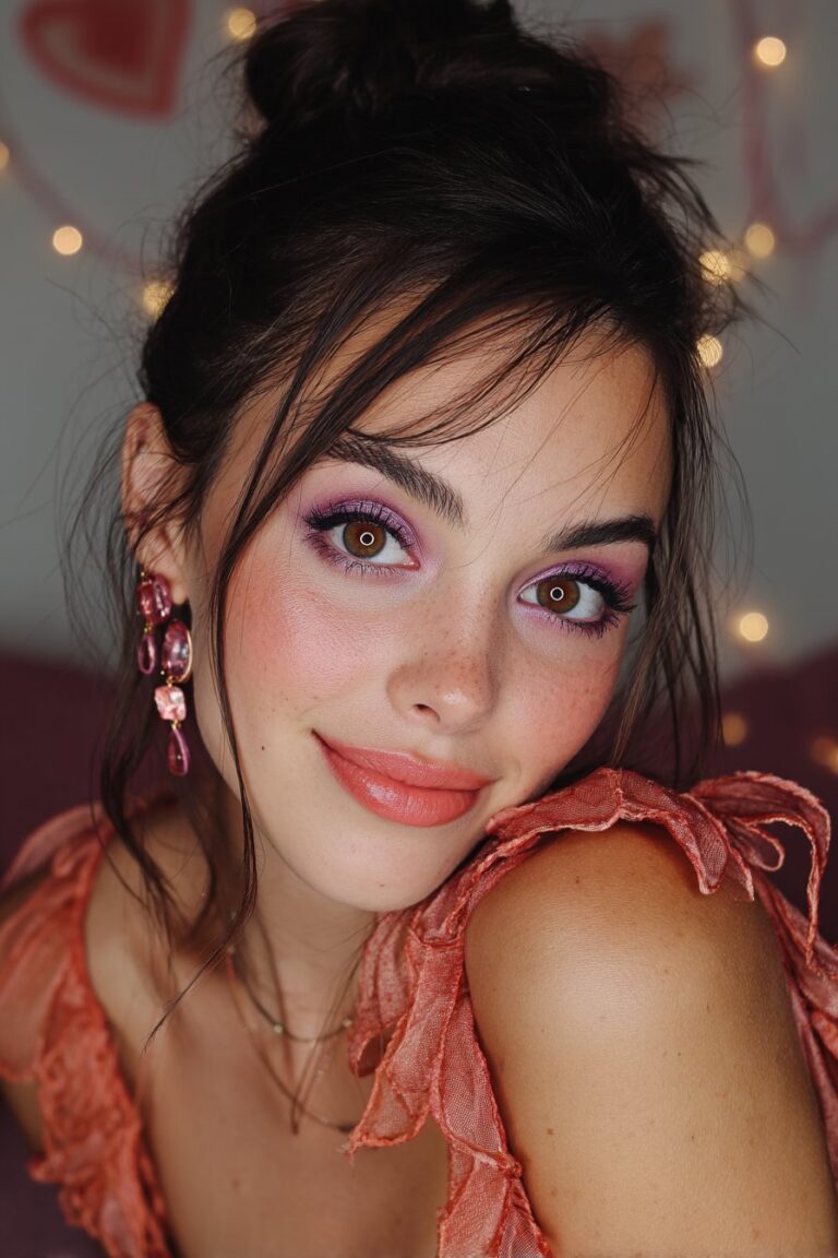 12 Stunning Purple Blush Makeup Looks