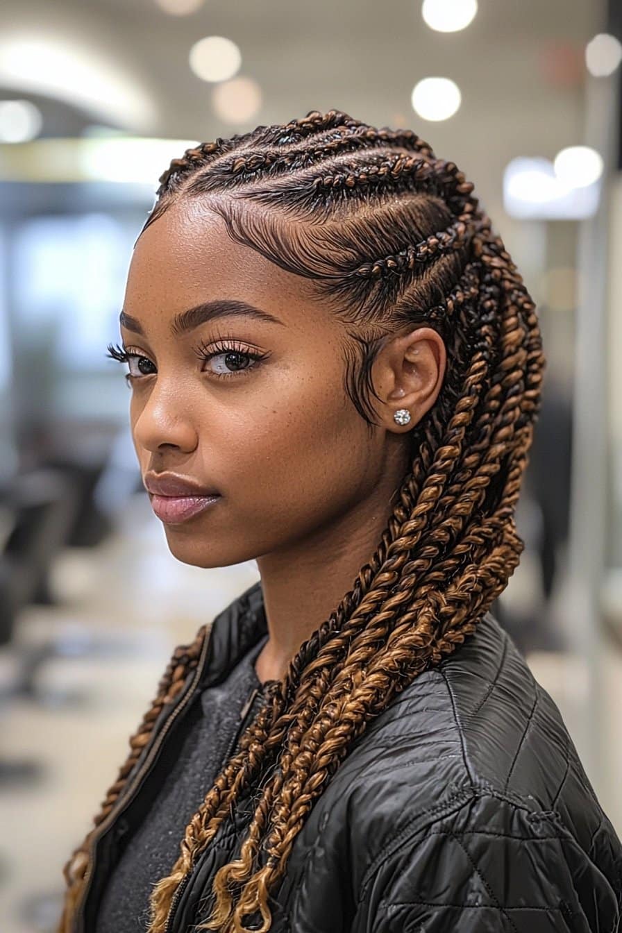 17 Beautiful Fulani Braids with Sew In Ideas