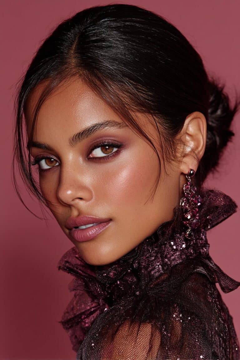 12 Stunning Purple Blush Makeup Looks