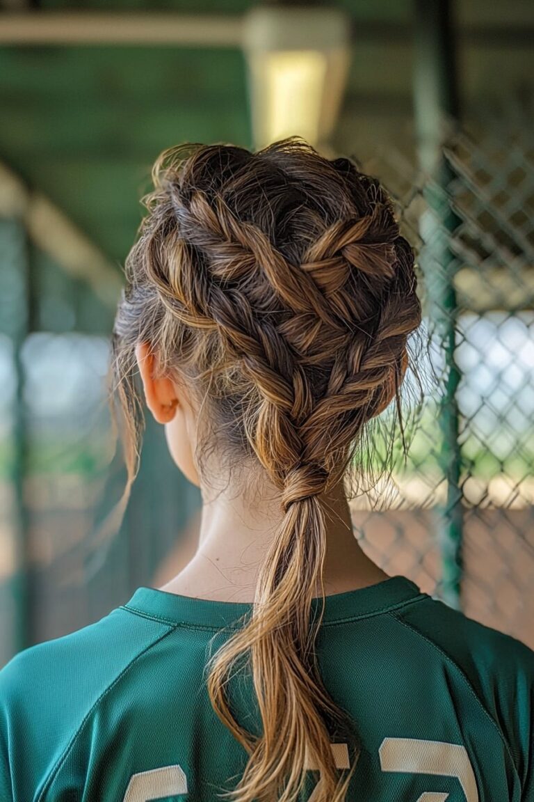 15 Quick Softball Hairstyles That Last All Game
