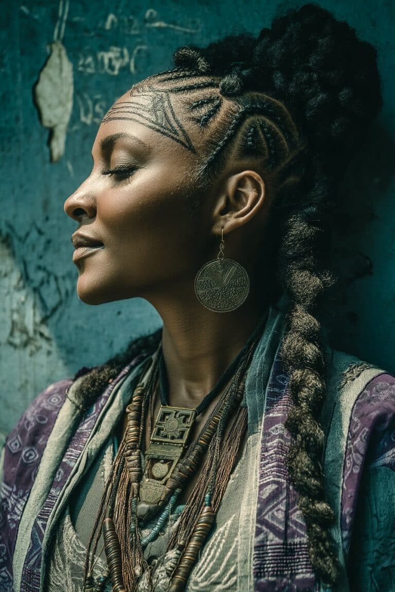 17 Beautiful Fulani Braids with Curls