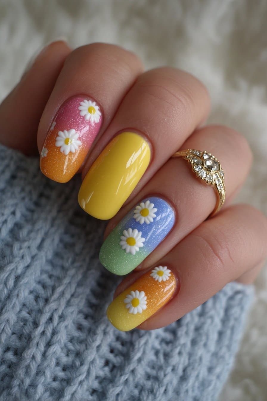 17 Easy Rainbow Nail Designs to Try at Home (2025)