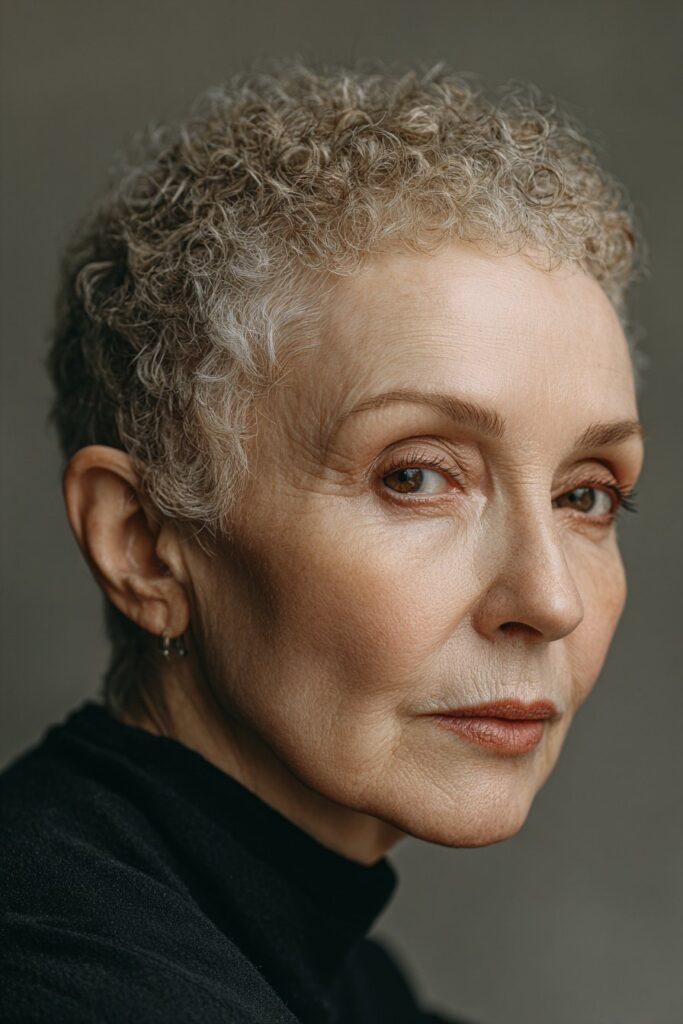 14 Short Haircuts for Older Women with Curly Hair