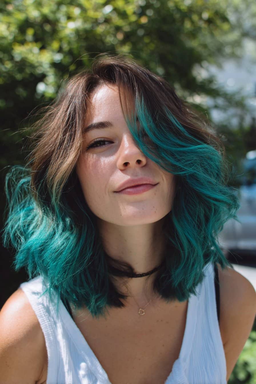 13 Gorgeous Blue Peekaboo Hair Ideas to Try