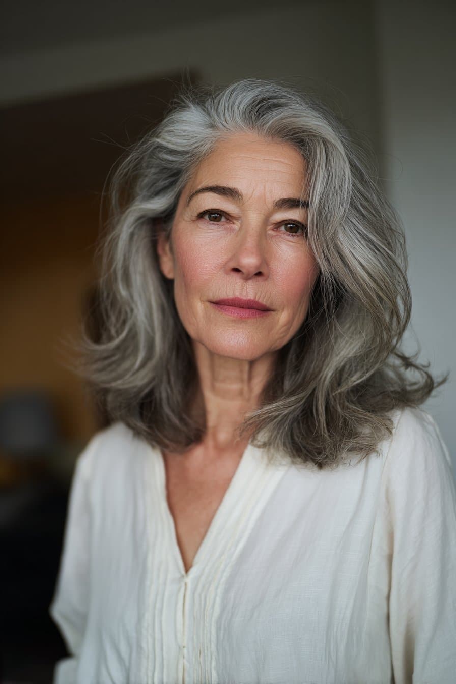 13 Stunning Gray Haircuts for Women Over 70
