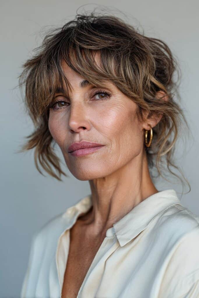14 Stunning Medium Shag Haircuts for Women Over 50